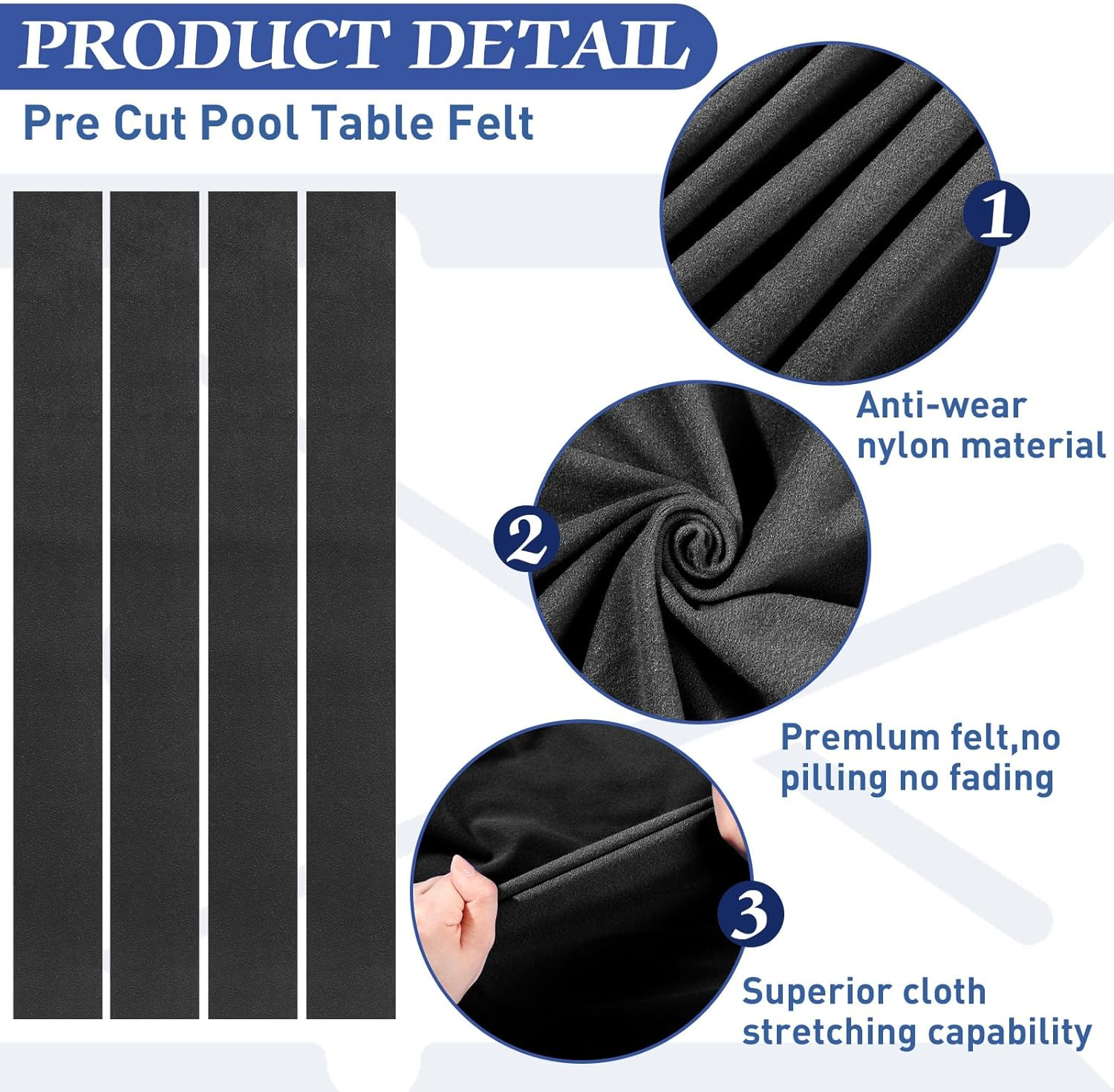 Billiard Cloth for 8 Ft Pool Table Pre Cut Pool Table Felt Billiard ...