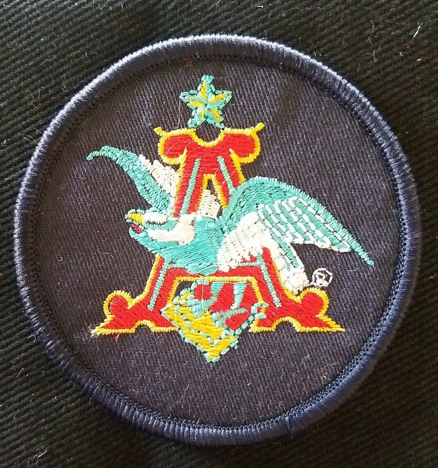 Vtg ANHEUSER-BUSCH Eagle Patch Sew On Budweiser Beer Biker PATCH | eBay