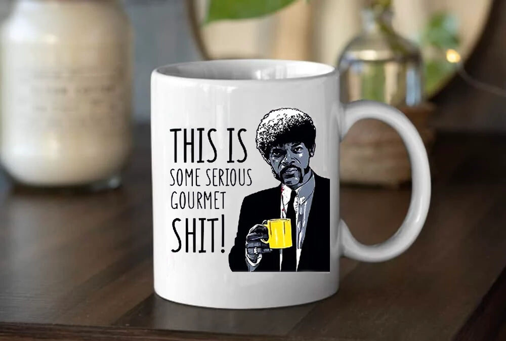 Pulp Fiction Gourmet Coffee Öz Kupa Pulp Fiction Serious Gourmet Shit