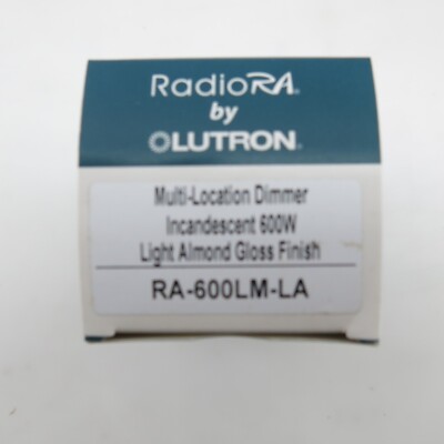 Lutron DIMMER SWITCH RADIO RA RA-600LM-LA LIGHT ALMOND HOME AUTOMATION ...