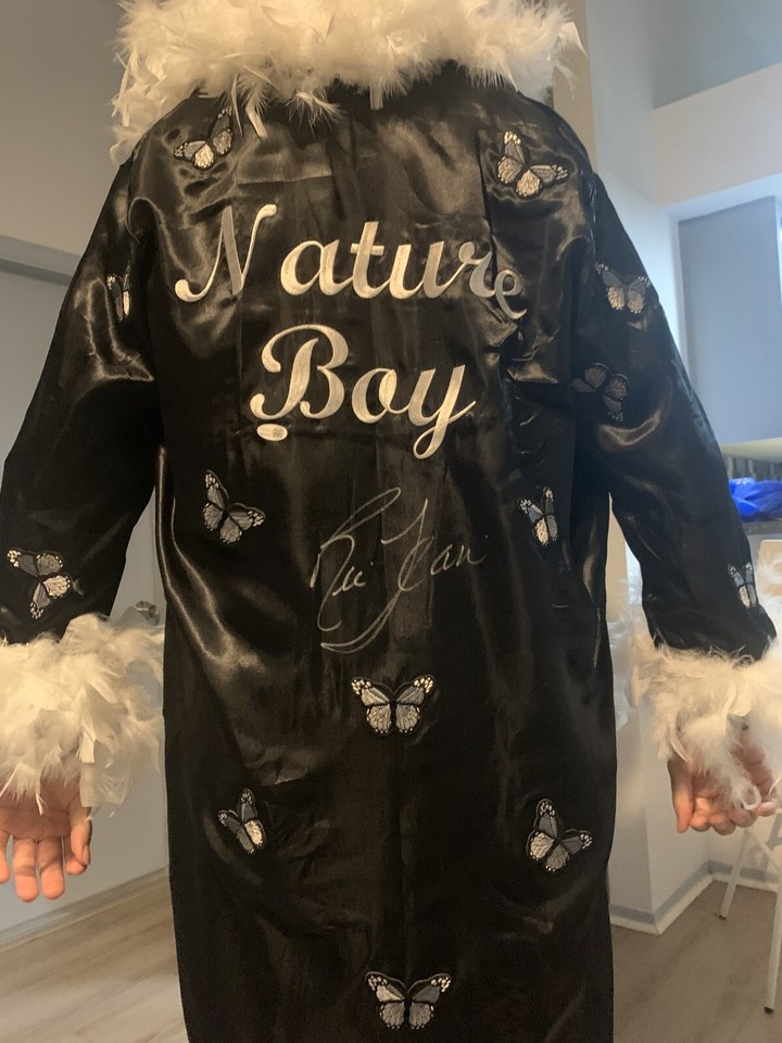 Ric Flair Signed Feather Robe Black Nature Boy WWF Wrestling ...