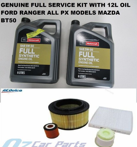 GENUINE ENGINE FULL SERVICE KIT WITH 12L OIL FOR MAZDA BT50 2011-2021 ...