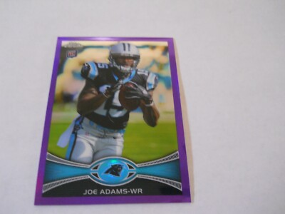 JOE ADAMS 322/499 ROOKIE PURPLE REFRACTOR CAROLINA PANTHERS 2012 TOPPS ...