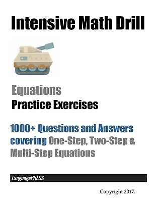 Intensive Math Drill Equations Practice Exercises 1000+ Question by ...