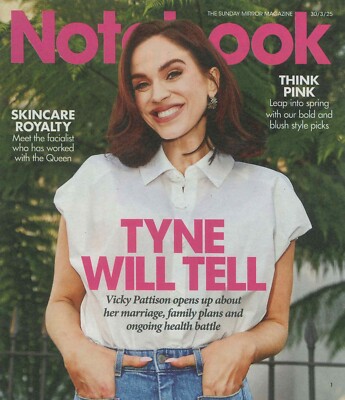 Sunday Mirror Notebook Magazine Vicky Pattison, Deborah Mitchell, Style ...