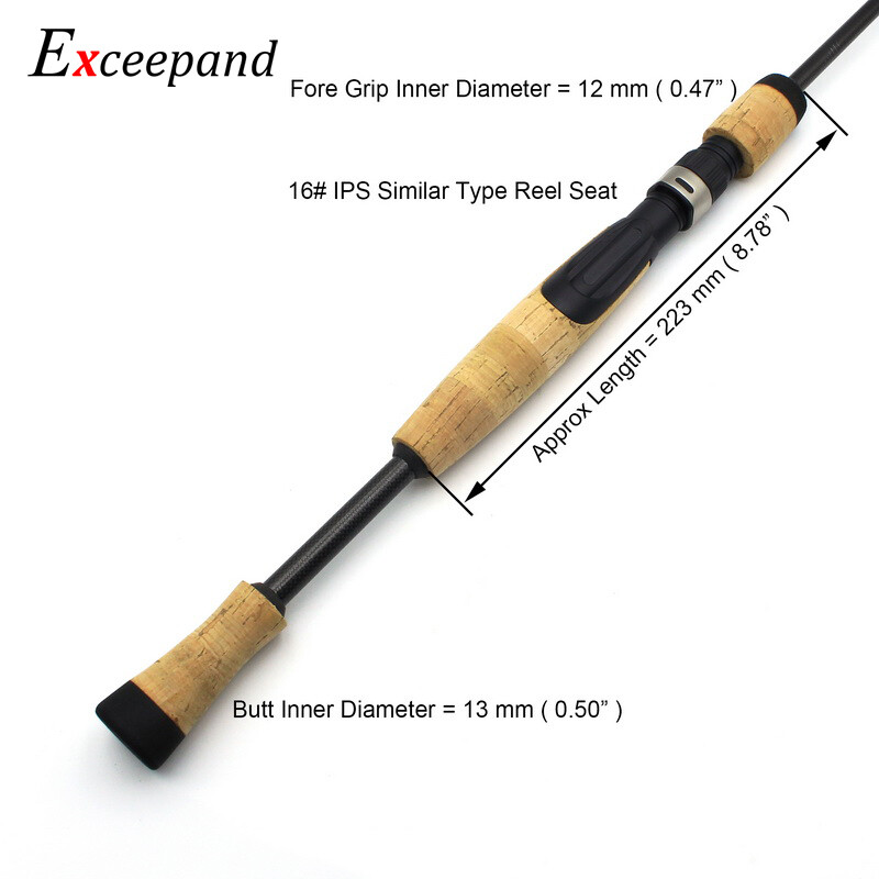 Composite Cork Spinning Fishing Rod Handle Split Handle Grips ...