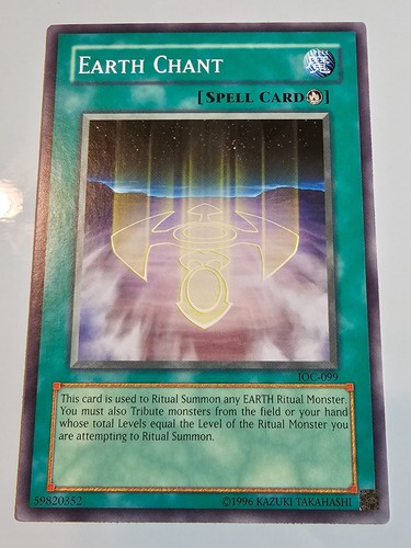 EARTH CHANT IOC-099 Common - Unlimited Edition Yugioh | eBay