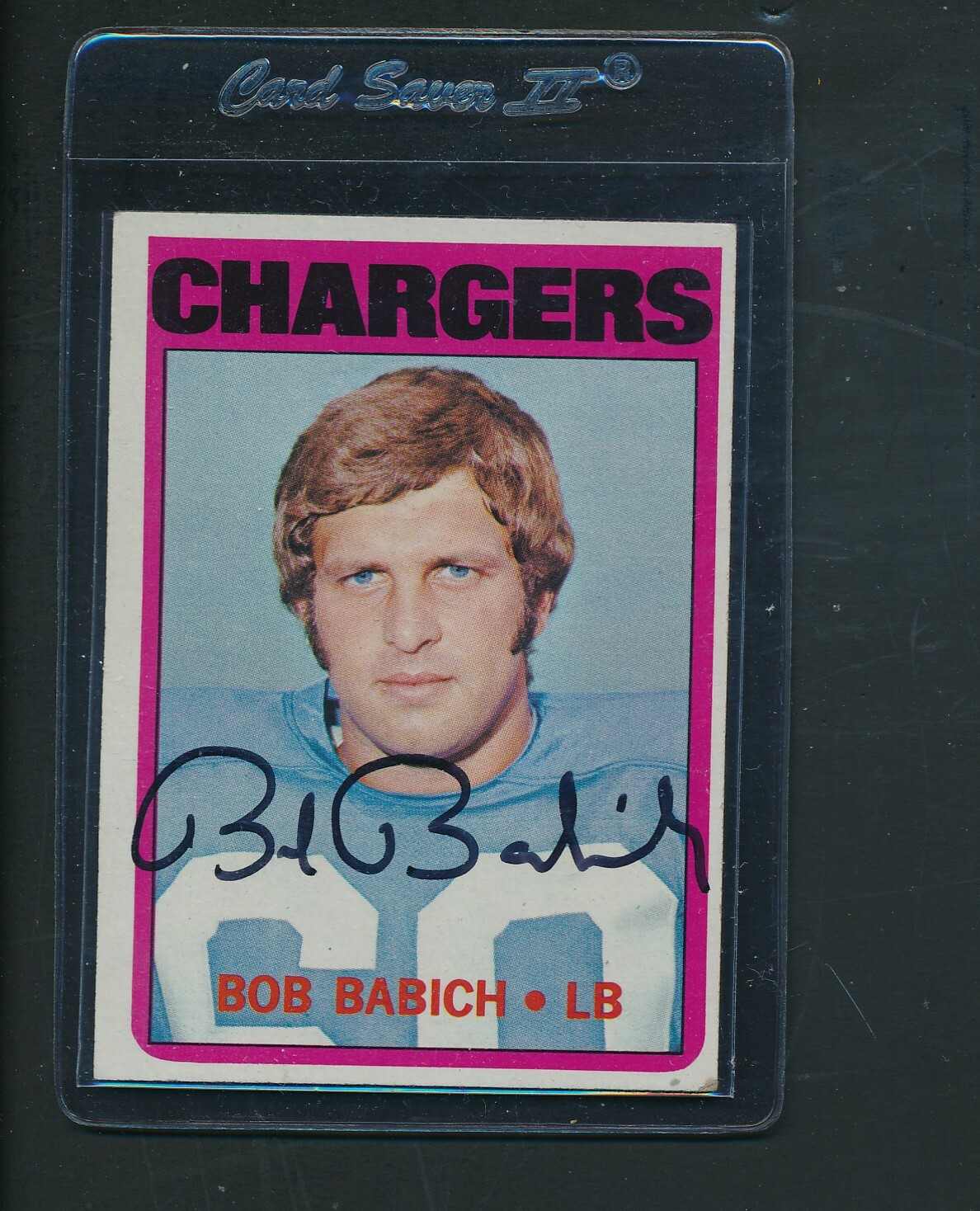 1972 Topps #89 Bob Babich Chargers Signed Auto *A7251 | eBay