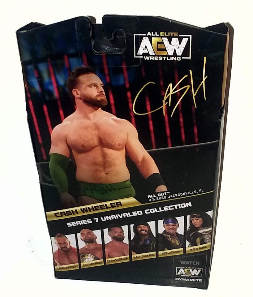 ALL ELITE AEW WRESTLING UNRIVALED COLLECTION CASH WHEELER FIGURE ...