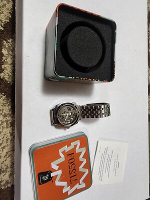 See thru watch in fossil tin | eBay