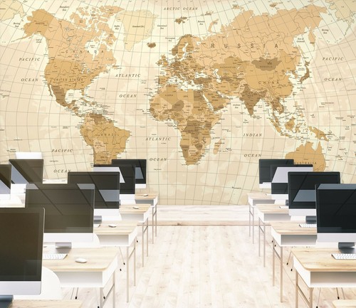 3D Yellow Map 512NA Wallpaper Wall Murals Removable Wallpaper Ava | eBay