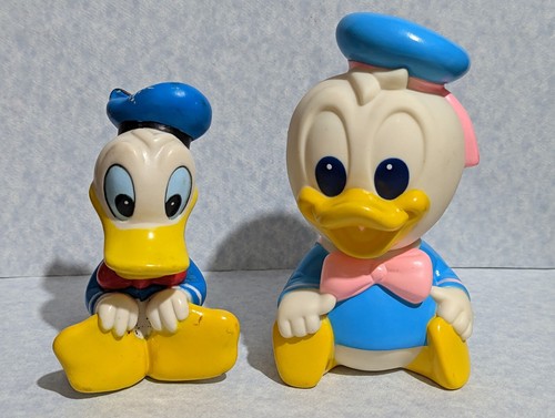 2 - Vtg Donald Duck Rubber Squeakers Squeaky Toys Vintage Walt Disney ...