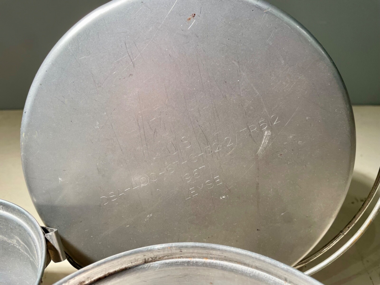 Vintage Army Camping Cook Set Mess Kit Pots Pans Plates, With Army Bag ...