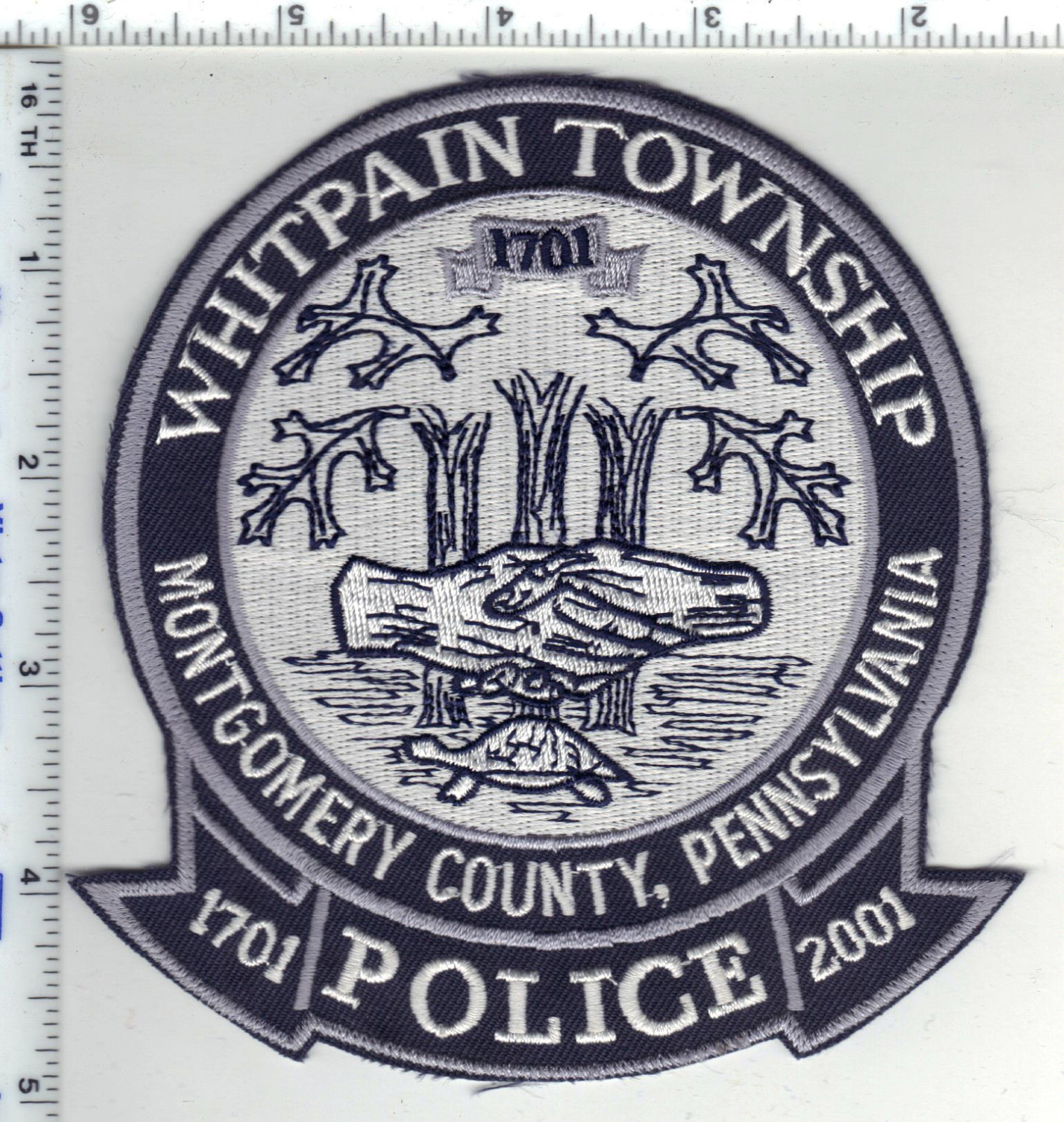 Whitpain Township Police (Pennsylvania) Tri-Centennial Shoulder Patch ...