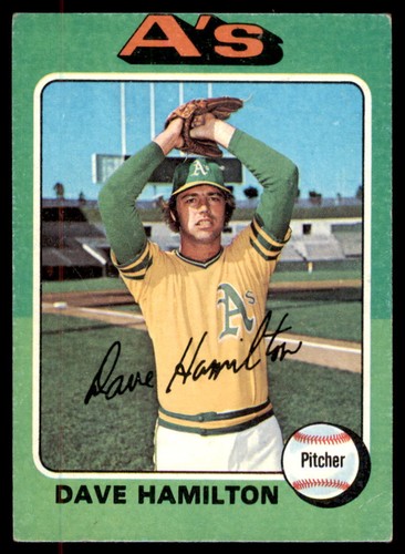 1975 Topps Dave Hamilton #428 Oakland Athletics | eBay