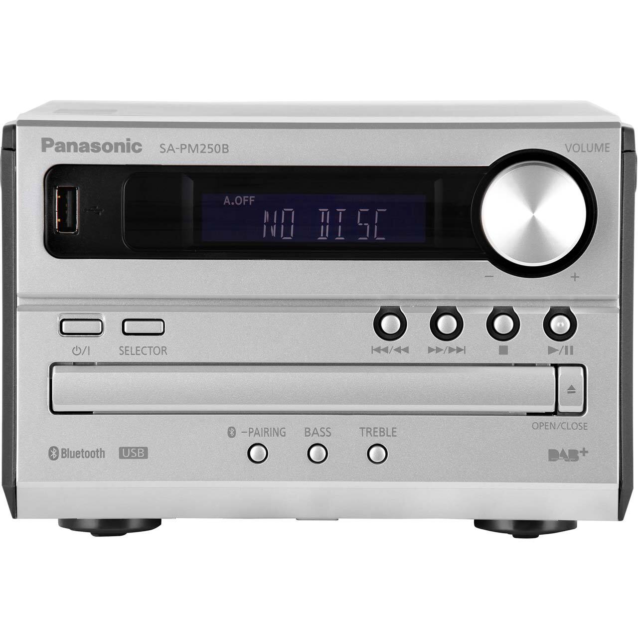 Panasonic SC-PM250BEBS 20 Watt Mini Hi-Fi System Bluetooth Hi-Fi System ...