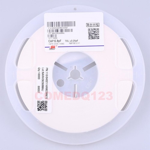 10000PCS/Reel 0402 6.8pF 50V NPO/C0G ±0.25pF 0402CG6R8C500NT FH ...