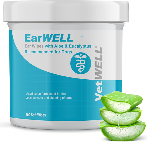 EarWELL by Dog Ear Wipes - Otic Cleaning Wipes for Infections and ...