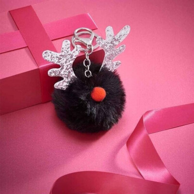Avon Reindeer Pom Pom Novelty Keyring | eBay UK