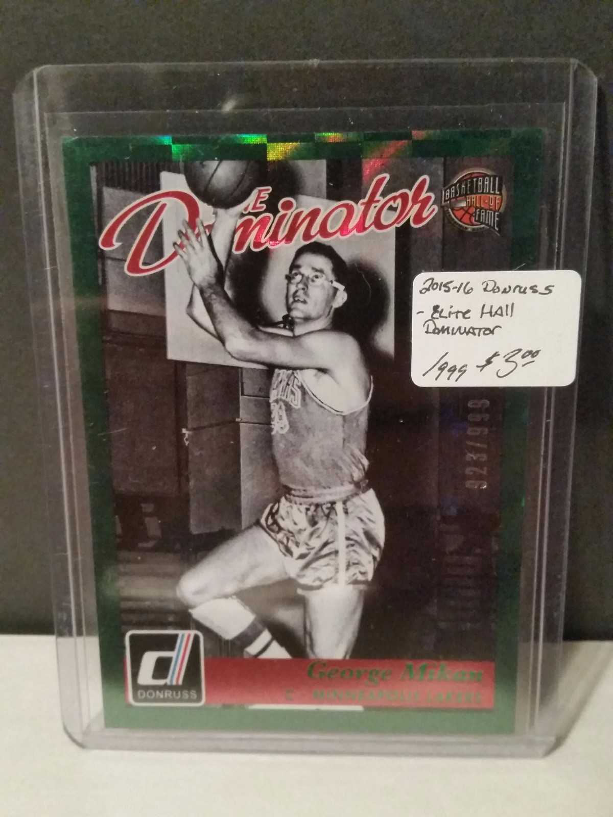 2015-16 Donruss Elite Hall Dominator #19 George Mikan : Minneapolis ...