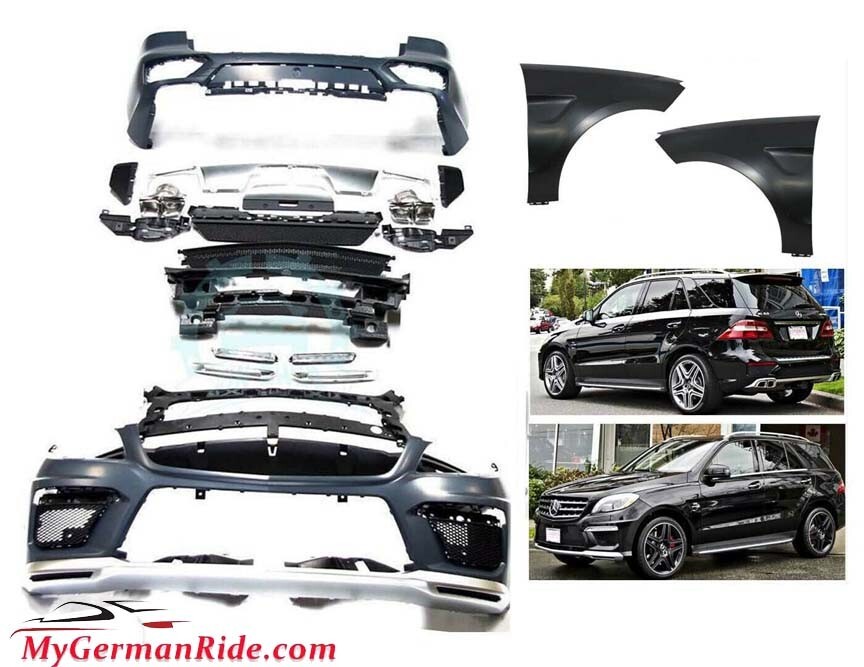 ML63 Body Kit Bumper ML550 ML350 ML Mesh DRL New 2012 2013 2014 2015 | eBay