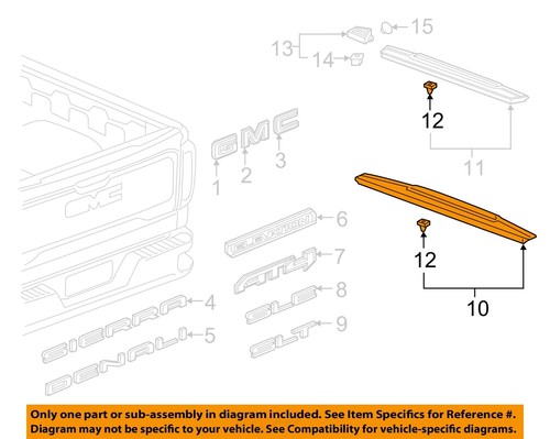 GM OEM Upper Molding 84493626 | eBay