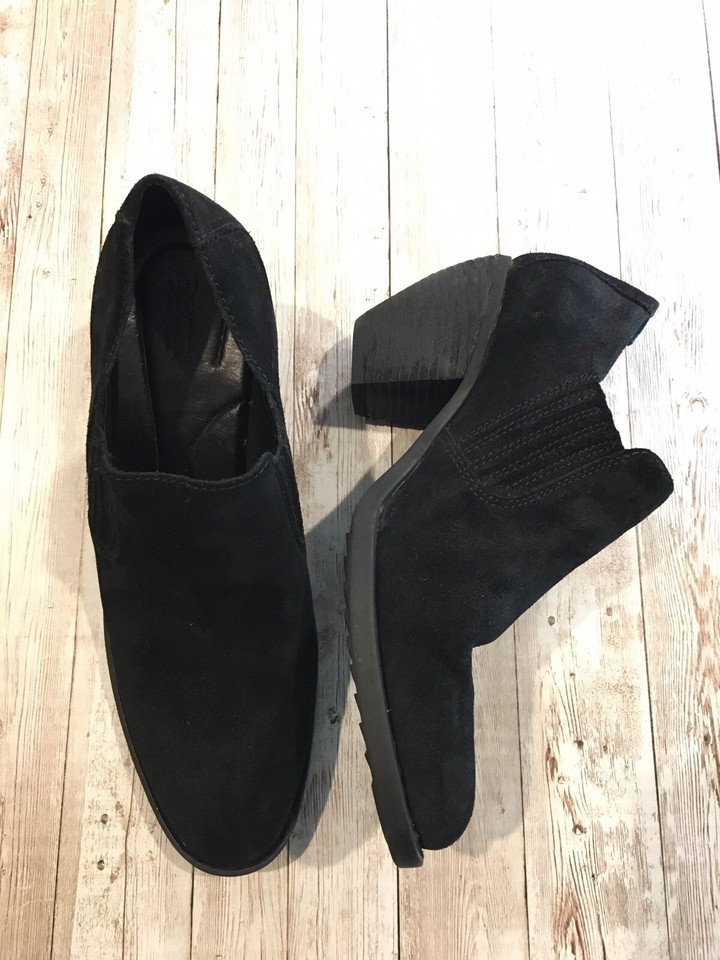 Born Fredrika Bootie Women's Size 10 41 Black Suede Shoetie 2.75” High ...