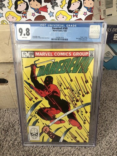 Daredevil 189 - Death Of Stick 1982 - Custom Daredevil Label - CGC ...
