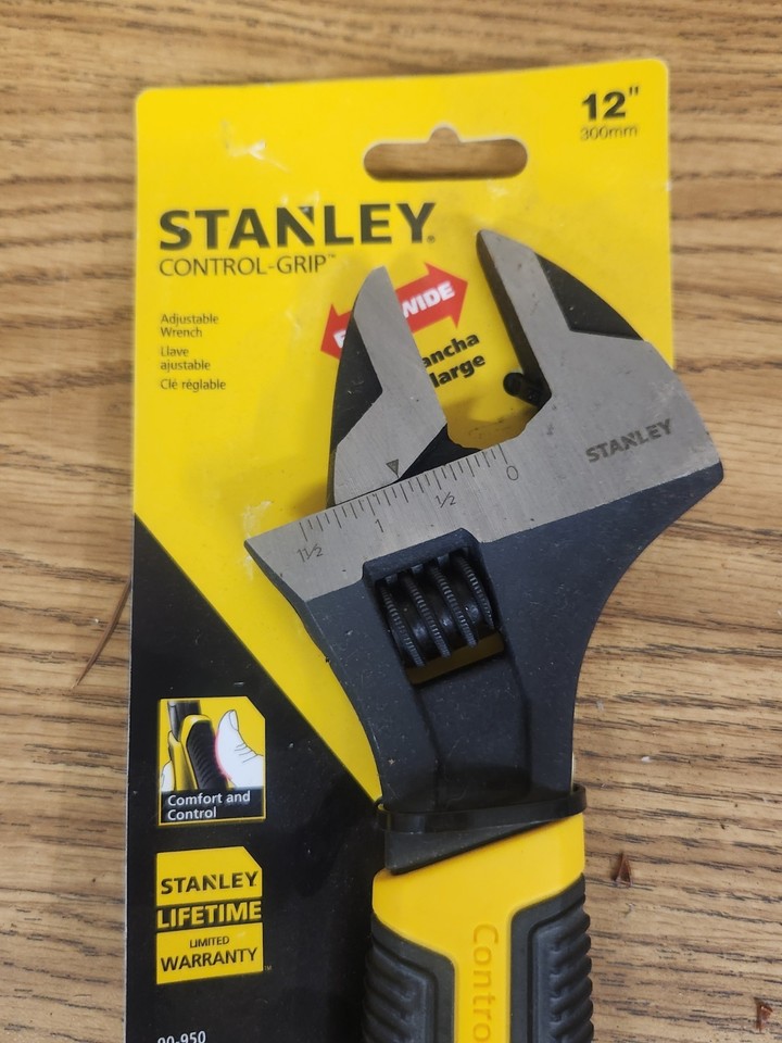 Stanley Control-Grip 90-947 6-inch Adjustable Wrench Xtra Wide | eBay