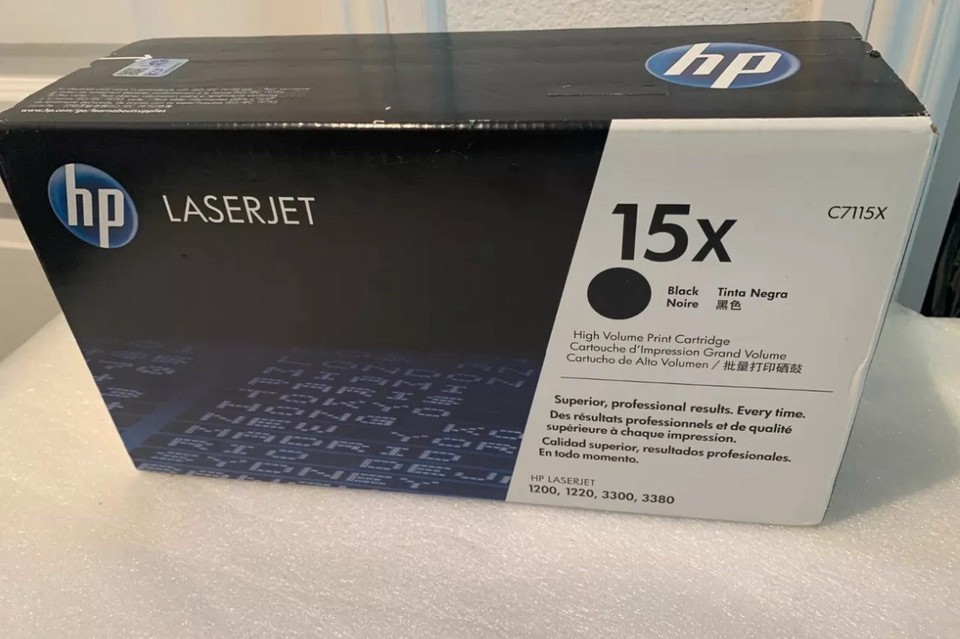 HP C7115X 15X Black HI Yield Cartridge Genuine New OeM Sealed Box | eBay