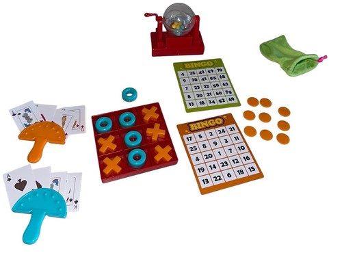 My Life Game Night Play Set Accessories for Dolls Bingo Tic-Tac-Toe ...