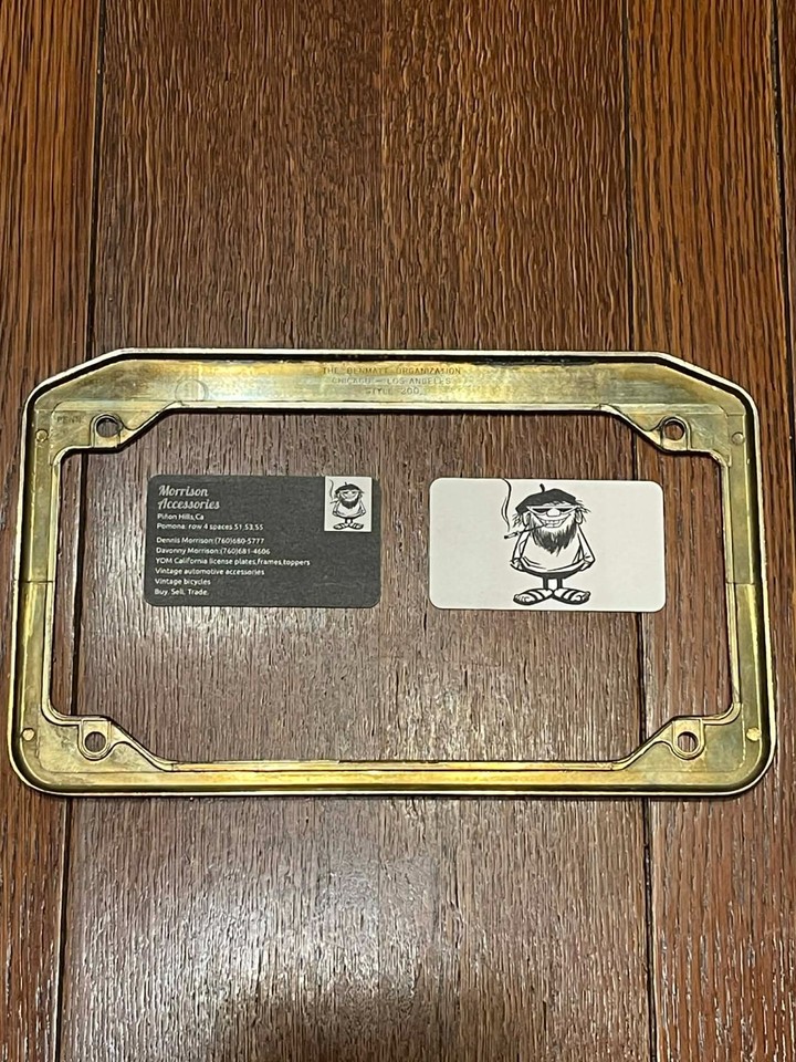 vintage license plate frame "DRIVE SAFELY" Benmatt " Penn" in casting ...