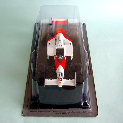 Ayrton Senna Mclaren/Honda Mp4/4 Model Car Book Set | eBay