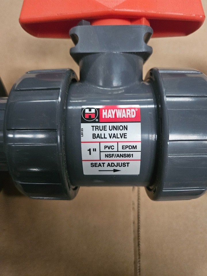 Hayward NSF/ANSI61 EPDM 1" True Union Ball Valve FULL PORT, FLANGED | eBay