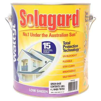Wattyl Solagard Exterior Paint Low Sheen GREEN BASE, 1L or 4L | eBay ...