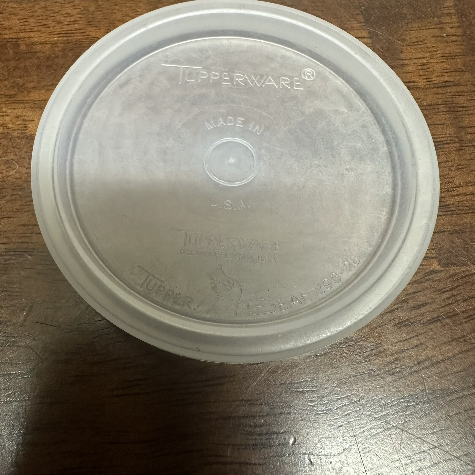 1 Vintage Tupperware Sheer Tupper Seals #296 Replacement Lid Only | eBay