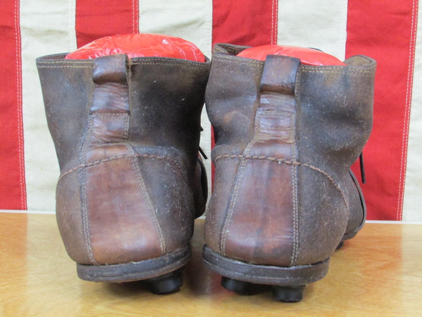 Vintage Antique Leather Soccer/Football Shoes Rugby Boots Cleats ...
