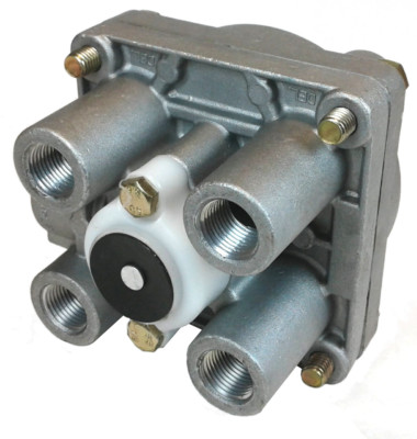 4 Port Trailer Service Brake Control Relay Valve - Nipple Mount for Big ...