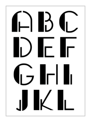 1920s Font Alphabet