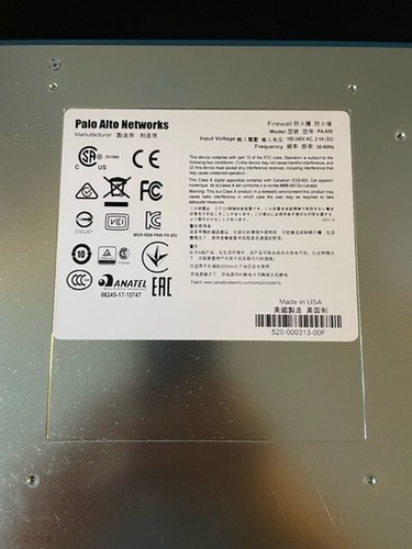 Palo Alto PA-850 Series Next Generation Firewall Security and ...