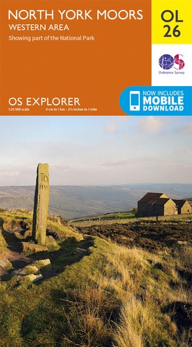 OL26 North Yorkshire Moors Western Area Ordnance Survey Explorer Map OL ...