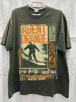 Agent Orange Band Poster TOur Green T Shirt Full Size S-5XL | eBay ...