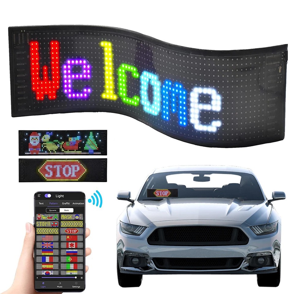 Flexible LED Table Display Advertising Panel Animation Display Screen ...