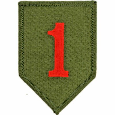 ARMY 1ST INFANTRY DIVISION Embroidered Shoulder Patch 3-1/2" (0075) | eBay