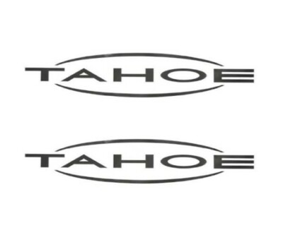 TAHOE BOAT HULL DECALS GRAPHICS KIT SKI VINYL STICKER SET Black Pair | eBay