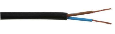MAINS FLEXIBLE CABLE 0.75MM, BLACK, PVC, 2 CORE, 24 X 0.2MM, 2182Y FOR ...