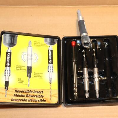 One Husky Reversible Insert Countersink Kit with Extra Bits | eBay