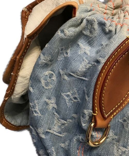 Louis Vuitton LV Shoulder Bag M93182 Sunshine Blue Denim Monogram Women ...