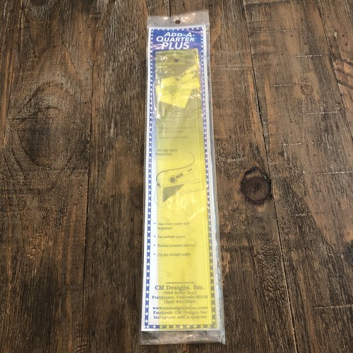 CM Designs Add-A-Quarter Plus 12" Yellow Ruler | eBay