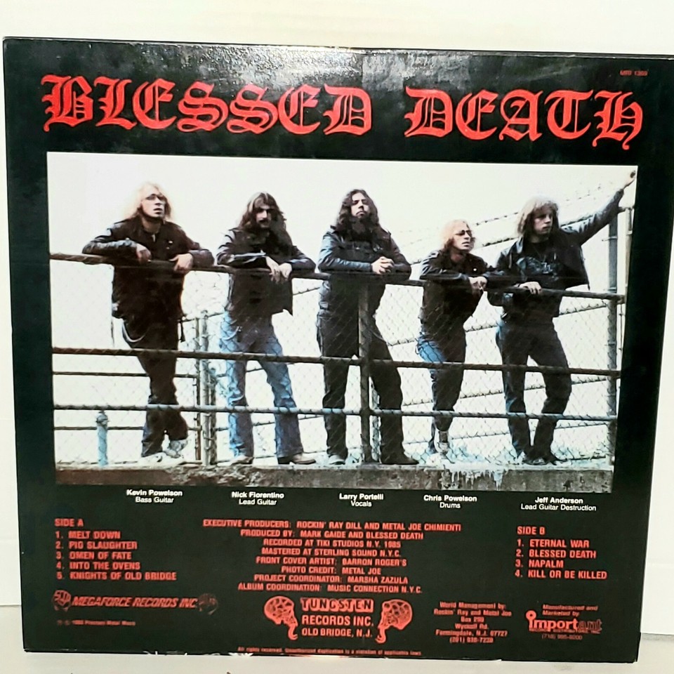 BLESSED DEATH Kill Or Be Killed LP VG+ 1985 Megaforce MRI 1369 Vinyl Plays Well | eBay